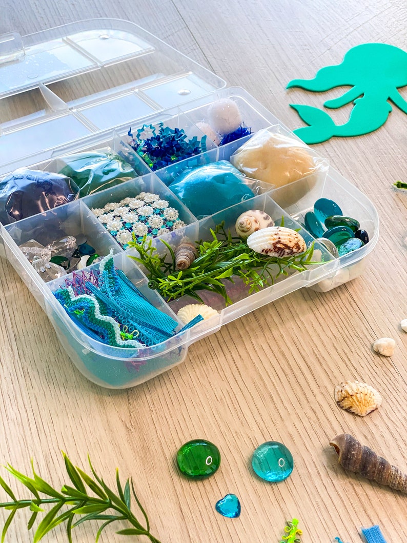 Mermaid Theme Kids Sensory Play Activity Kit Includes 4 - Etsy