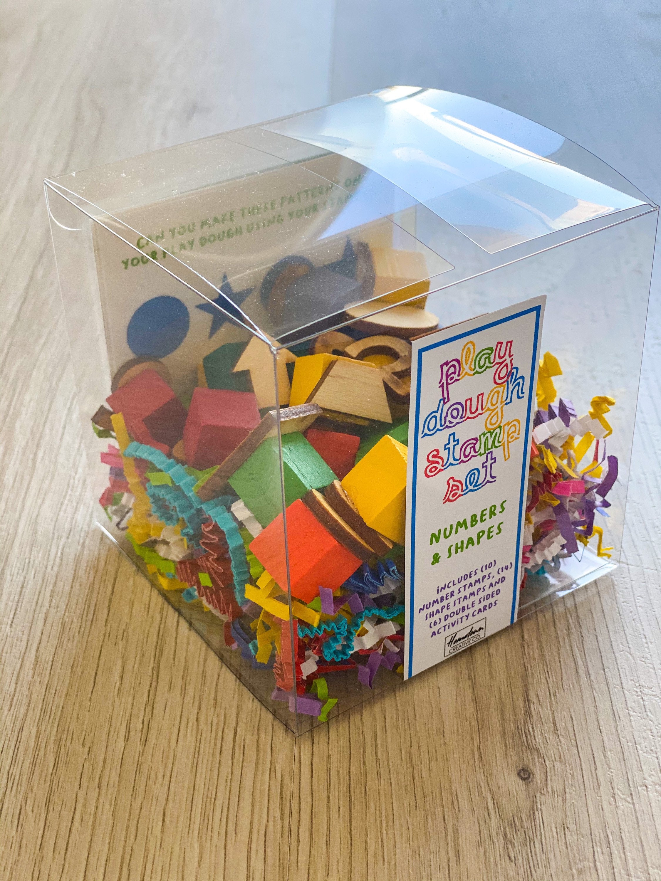 Numbers & Shapes play dough stamp set