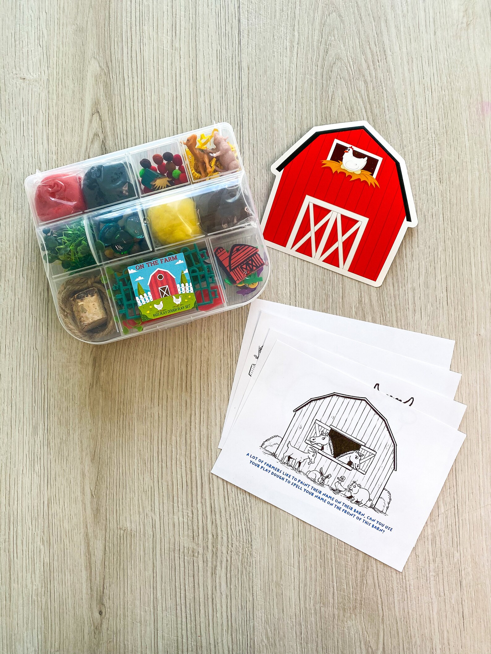 Farm Theme Kids Sensory Play Activity Kit Includes 4 - Etsy Canada