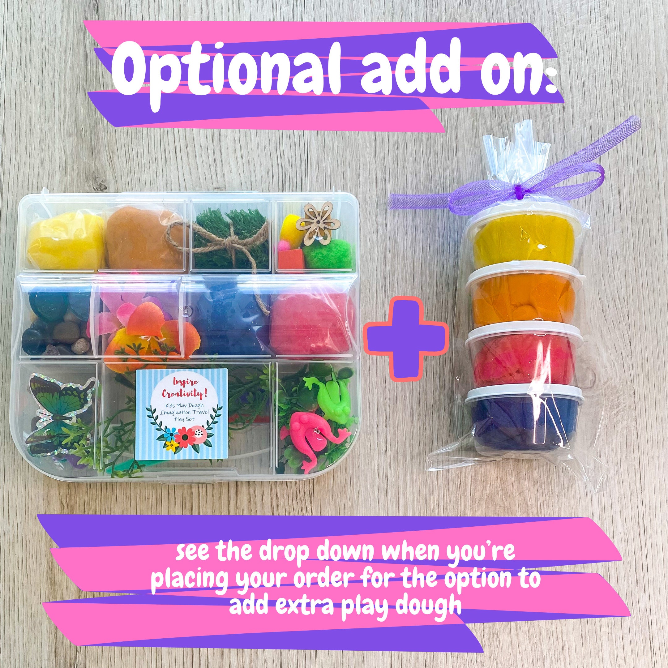 Garden Theme Kids Sensory Play activity kit - includes (4) colors of ...