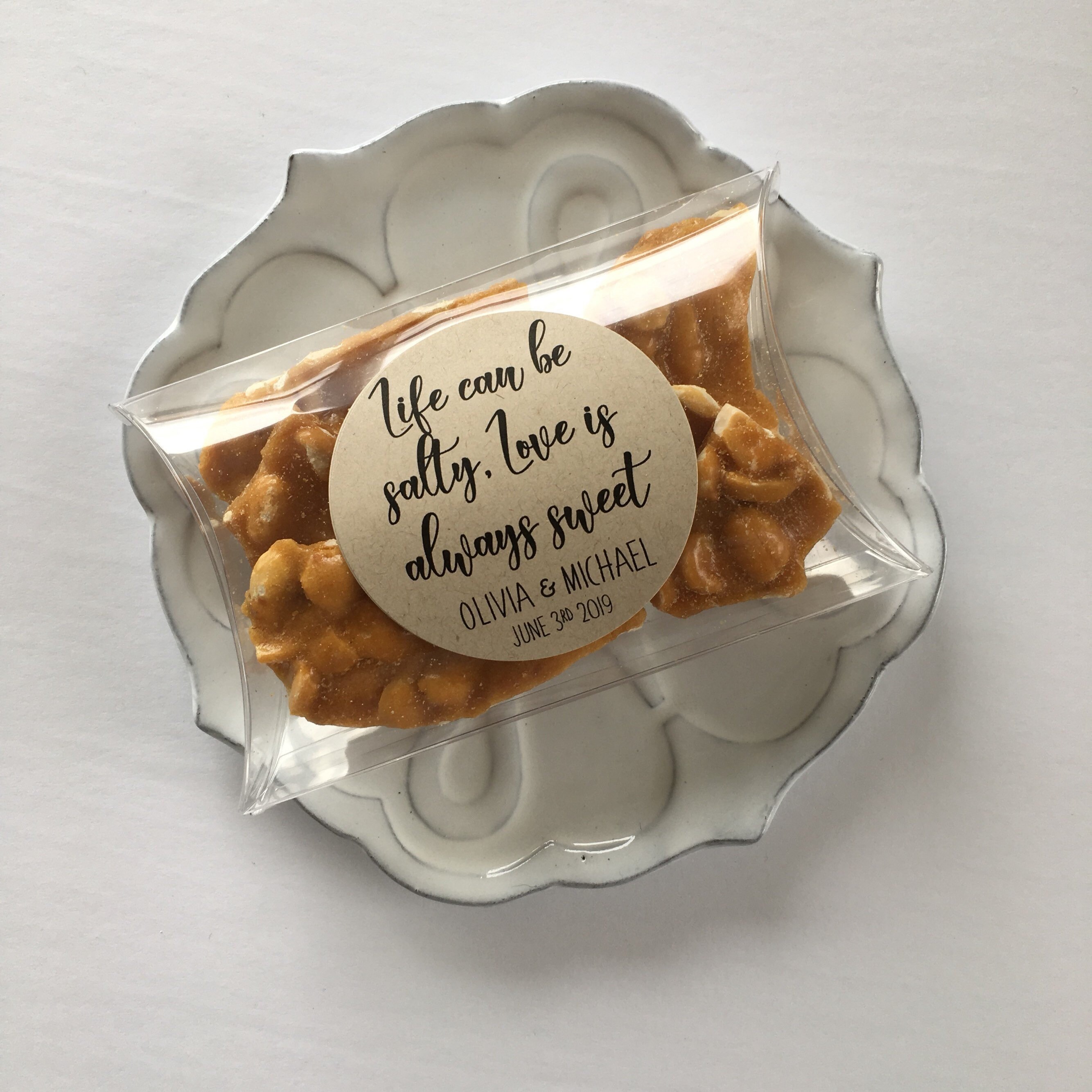 Life can be salty, Love is always sweet! - (Set of 10) - Wedding Favor ...