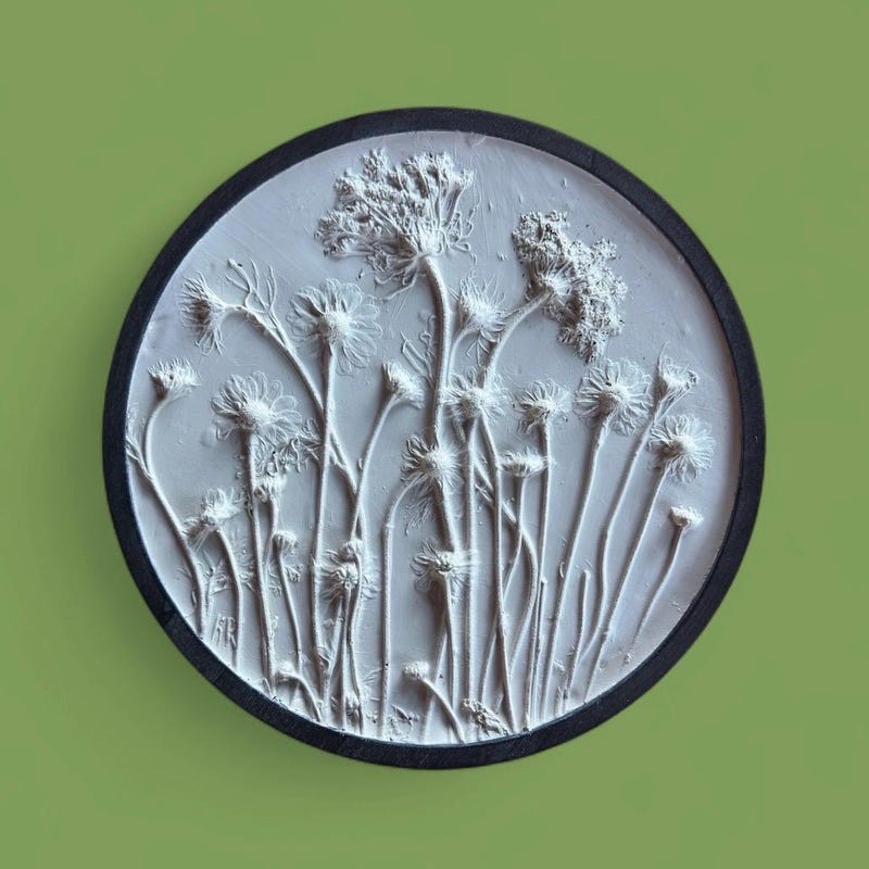 Botanical Bas Relief - Etsy
