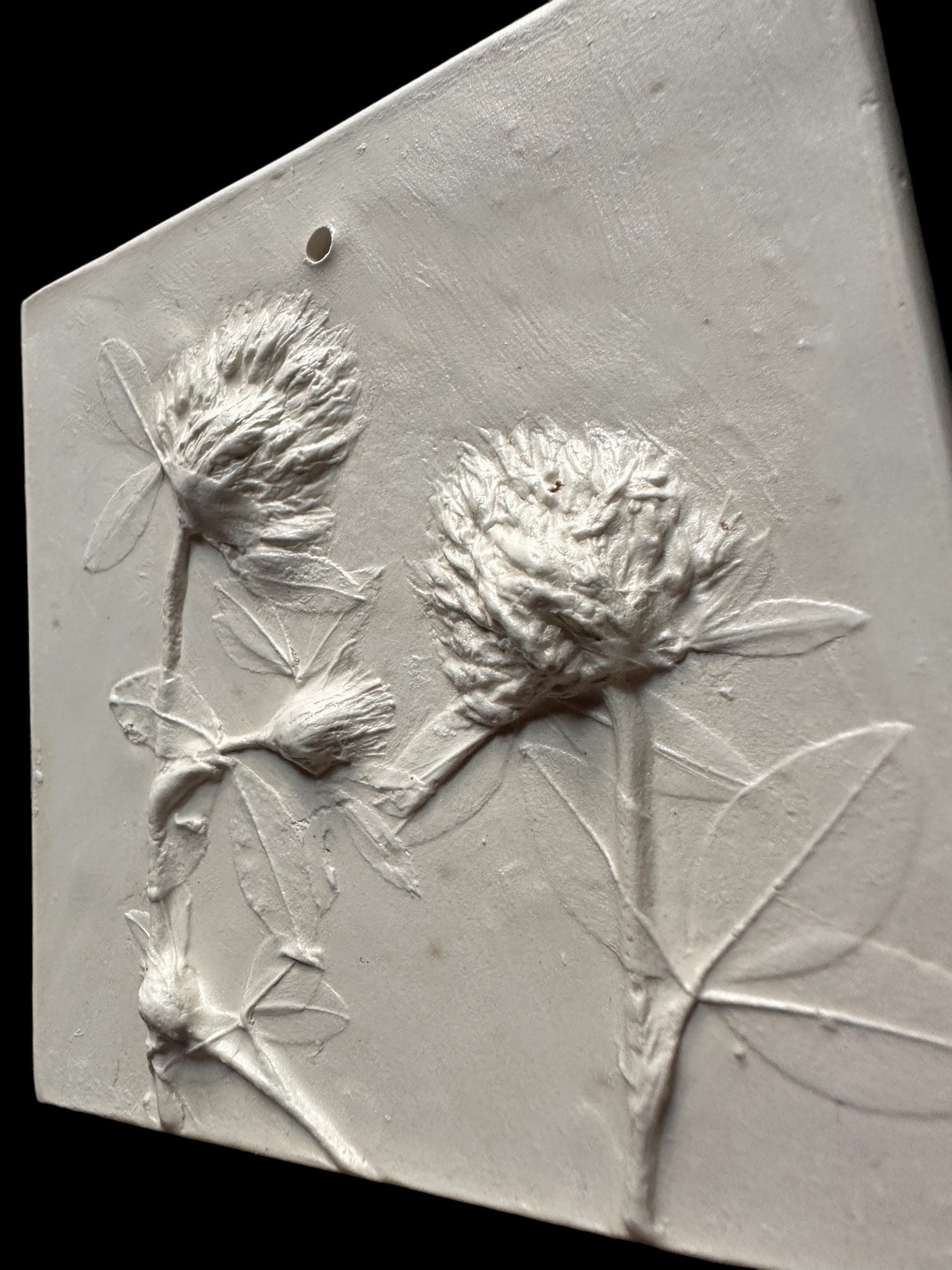 Botanical Bas Relief Mini, Red Clover, Free Shipping - Etsy