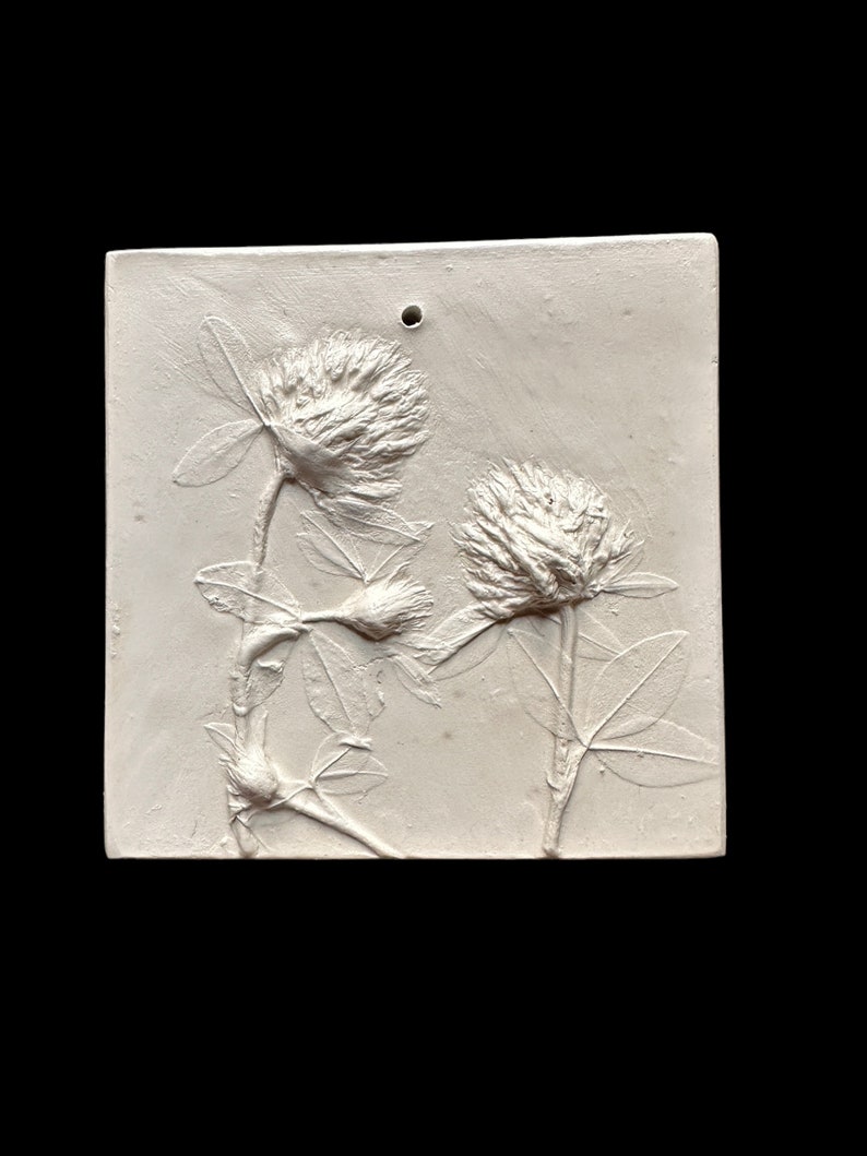 Botanical Bas Relief Mini, Red Clover, Free Shipping - Etsy