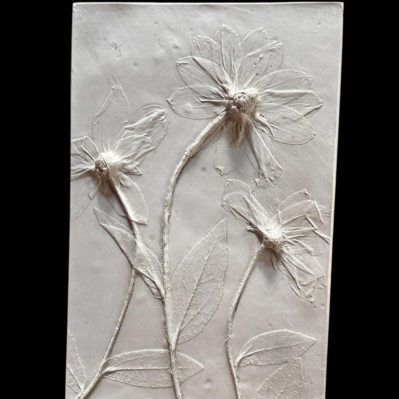 Botanical Bas Relief - Etsy