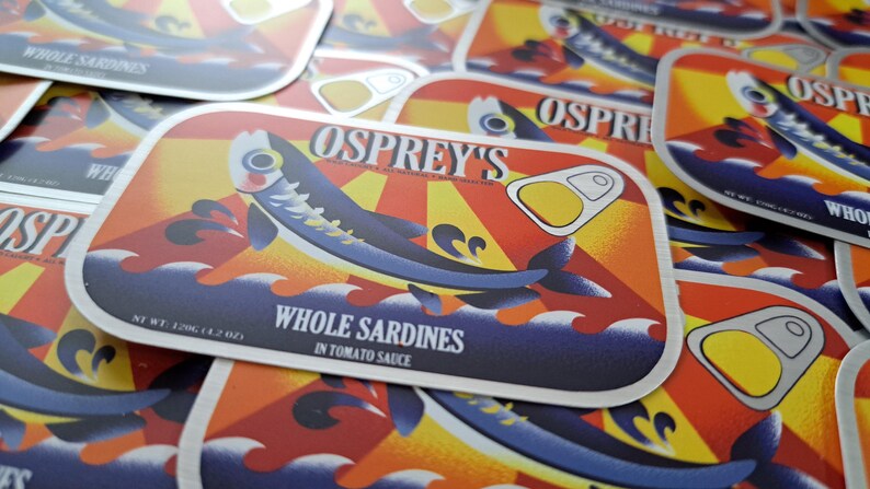 Sardine Tin Can Sticker - Etsy