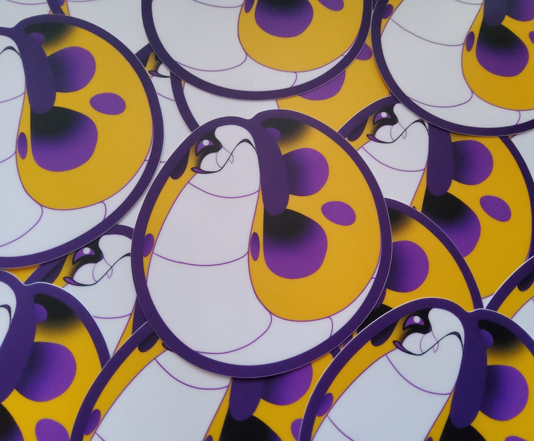 Blump the Tsuchinoko Non-binary Pride Sticker - Fat Adorable Cute Snake ...