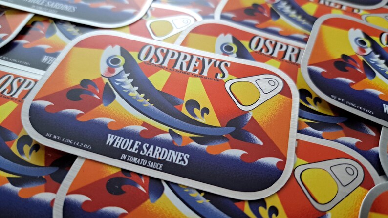 Sardine Tin Can Sticker - Etsy