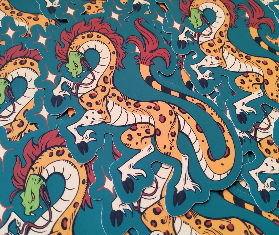 Heraldic Questing Beast - Mythological Fantasy Creature - Snake Leopard ...