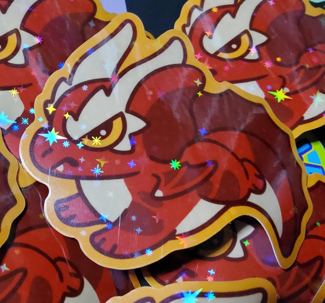 Chibi Red Dragon Sticker - Etsy