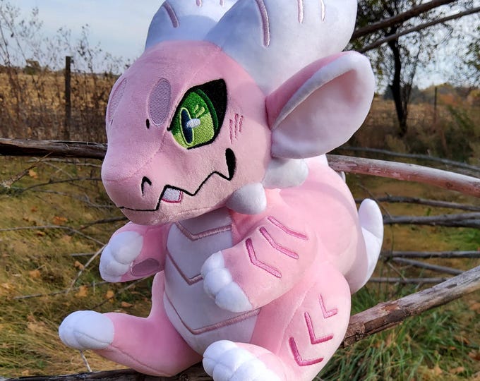 PRE-ORDER - Pink Kobold Plush V2 - Ttrpg Inspired Stuffed Animal Furry ...