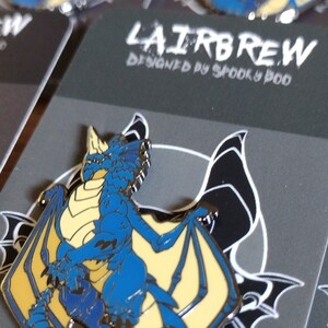 Blue Dragon Chromatic Dragon Pins Dungeons & Dragons 5e Inspired Hard ...