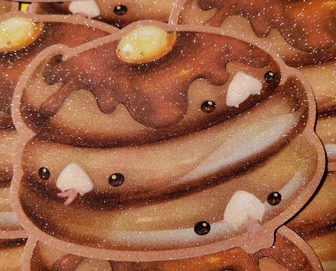 Pansnakes - Pancake Snake Glitter Sticker - Textured Glittery Snake ...