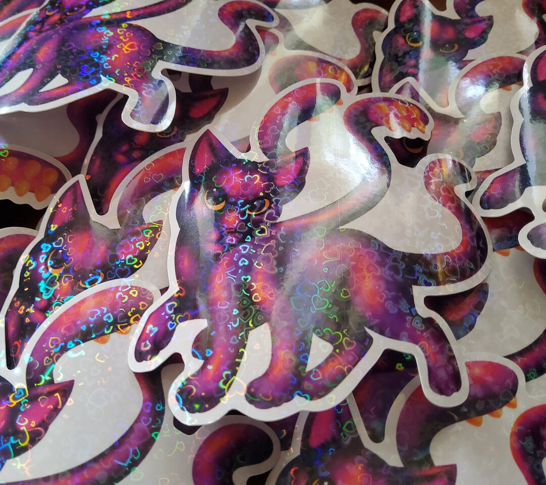 Shifty Beast Holo Hearts Vinyl Sticker - TTRPG Inspired - 4 Inches ...