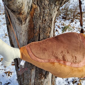 Grilled Haunch Meat Bag - Plush Ham Duffel Bucket Zip up Fursuit Prop ...