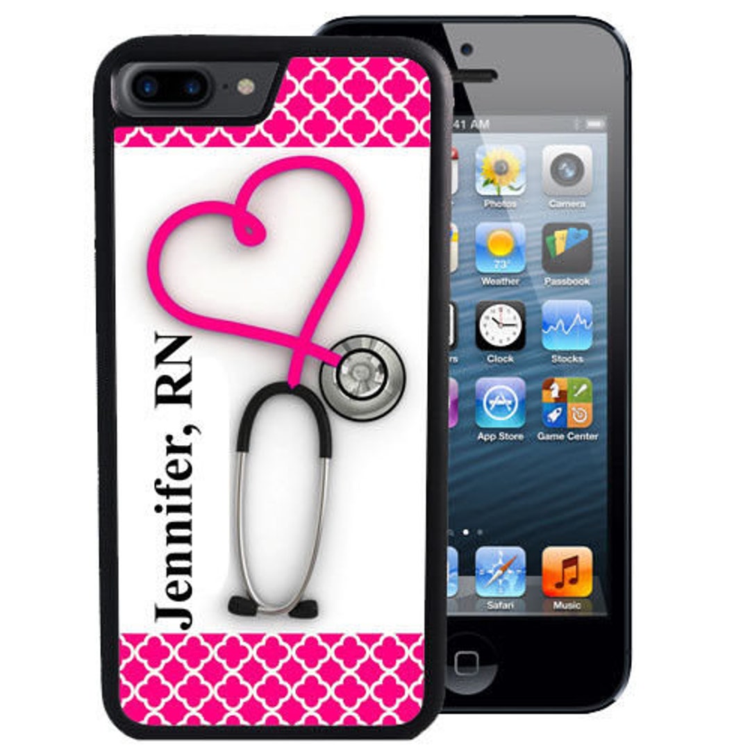 Personalized Rubber Case Iphones Stethoscope Nurse RN - Etsy UK