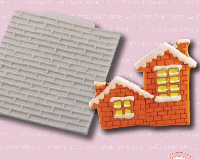 Brick Wall Silicone Mould Brick Wall Texture Silicone Mould Fondant ...