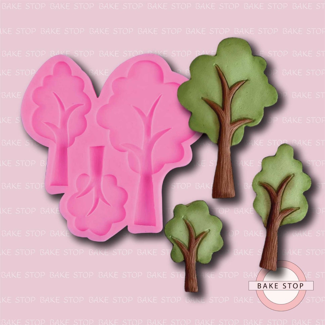 Forest Tree Silicone Mould - Fondant Mould, Wax Mould, Soap Mould ...