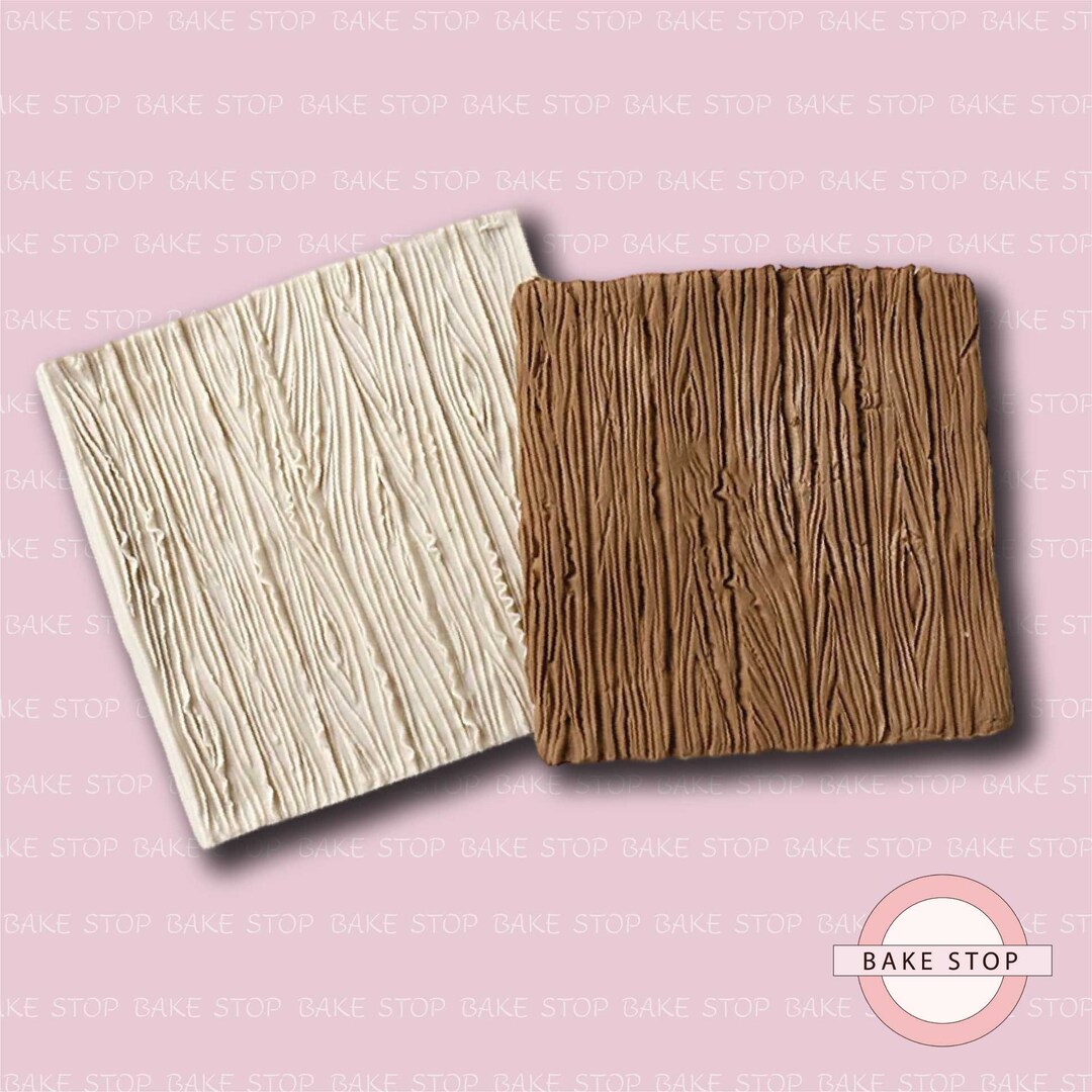 Wood Texture Silicone Mould - Fondant Mould, Wax Mould, Soap Mould ...