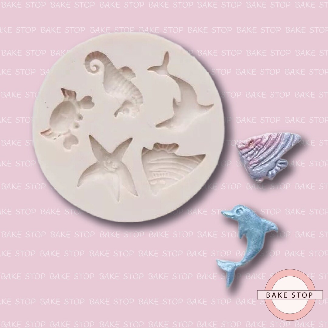 Under the Sea Silicone Mould - Sea Life Silicone Mould - Fondant Mould ...