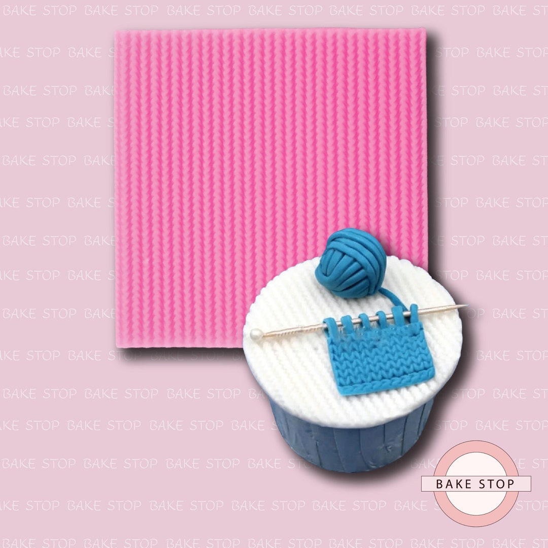 Knitted Texture Silicone Mould - Fondant Mould, Wax Mould, Soap Mould ...