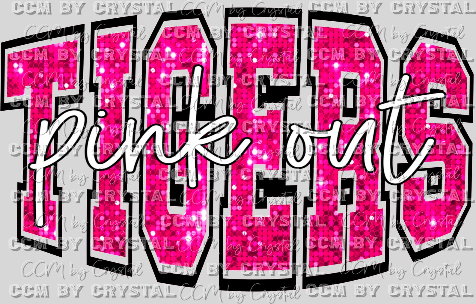 Tigers Pink Out Mascot PNG Digital Download ONLY - Etsy
