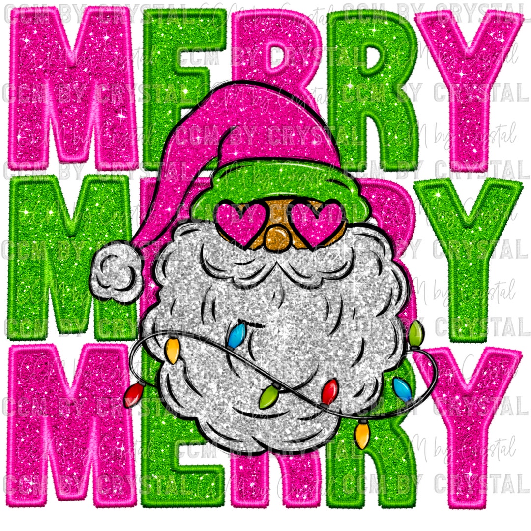 Merry Santa UV DTF Transfer Sticker Ready to Apply - Etsy