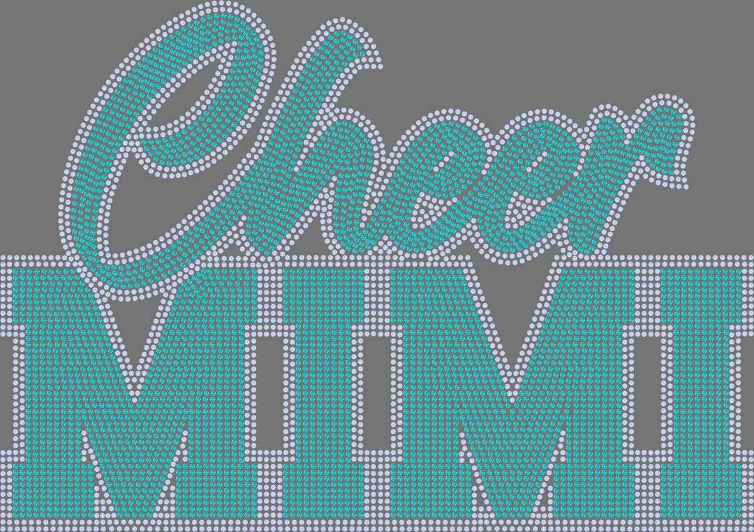 Cheer Mimi 11" Wide 2 Color Ready to Press Spangle Transfer - Etsy