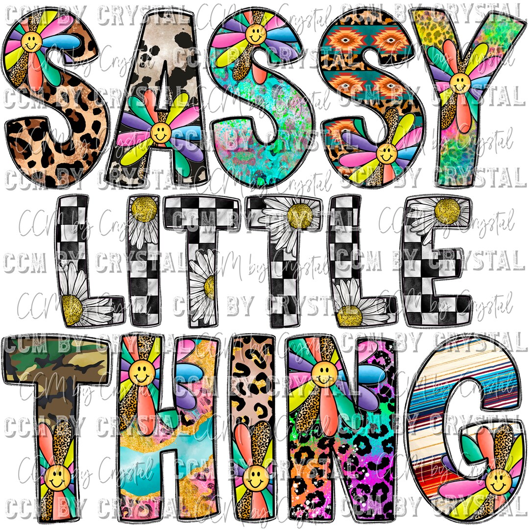 Sassy Little Thing Ready to Press Transfer Direct to Film Transfer ...