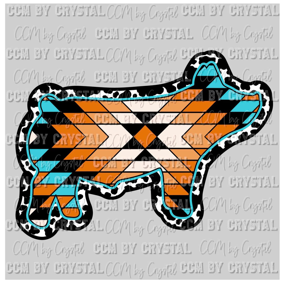 Aztec Pig Show Pig UV DTF Transfer Sticker Ready to Apply - Etsy