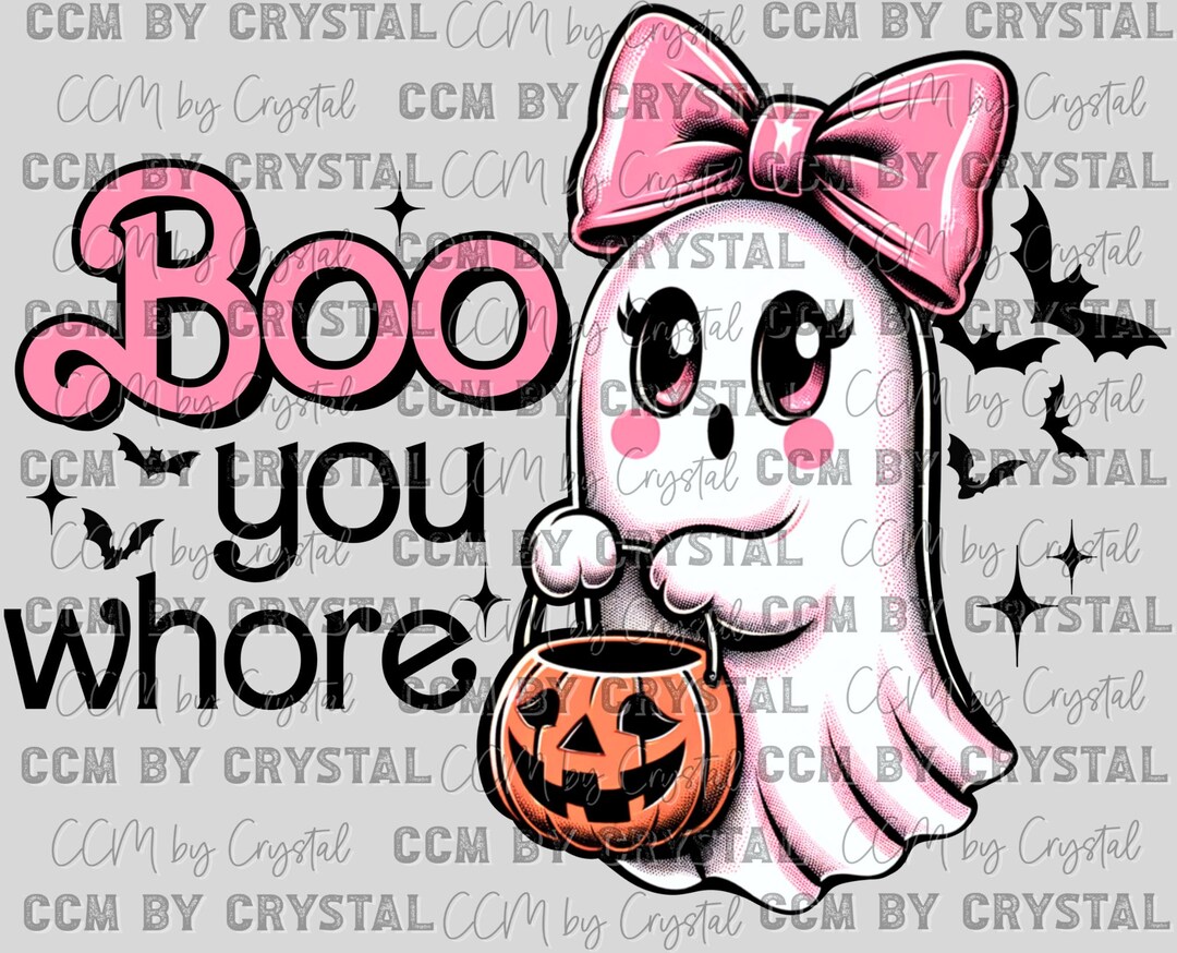 Cute Ghost Halloween Ready to Press Transfer Direct to Film DTF ...