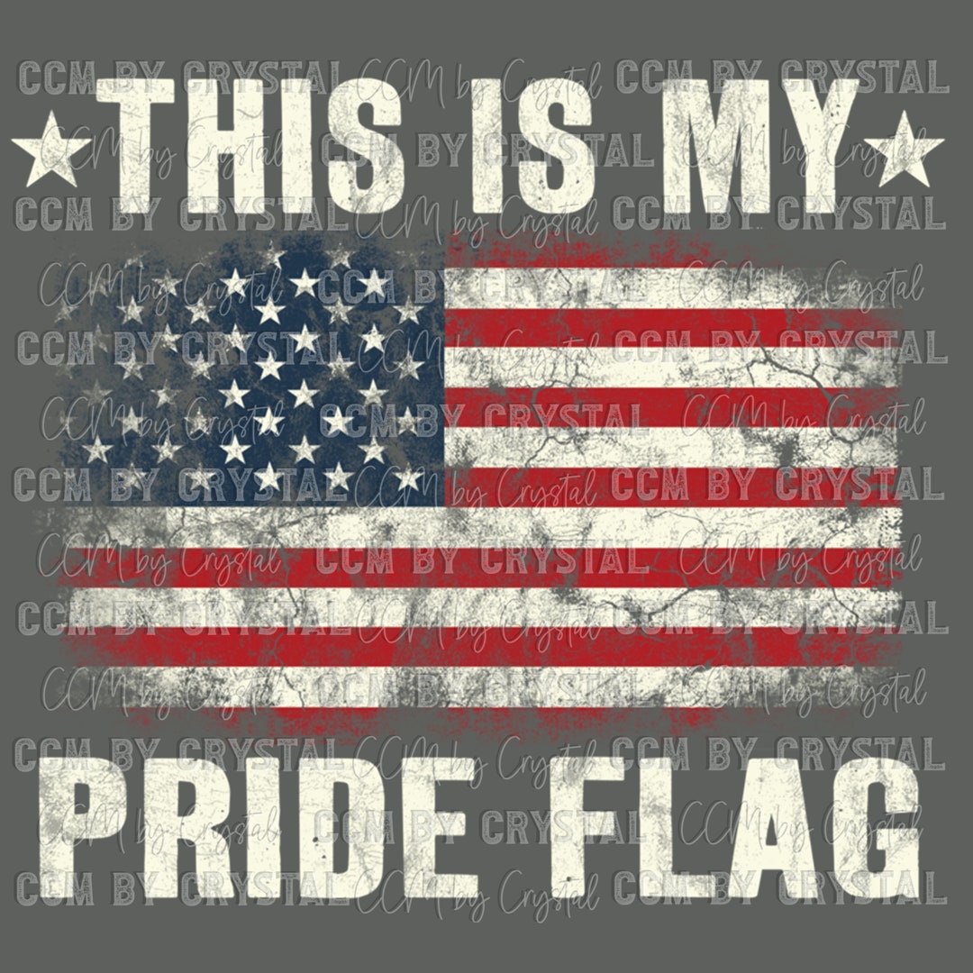 US Flag This is My Pride Flag Fourth of July Patriotic Transfer Direct ...