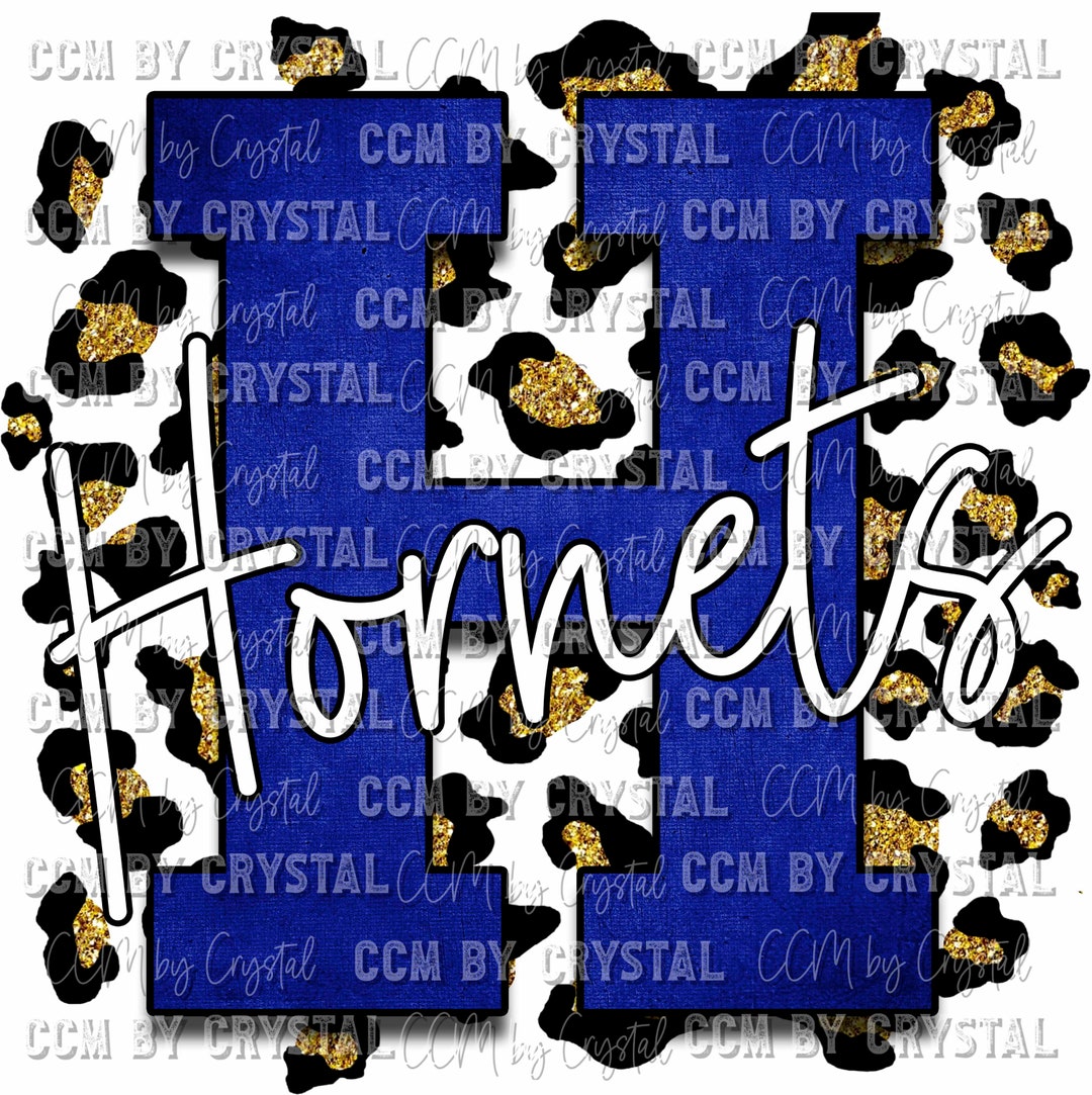 Letter H With Hornets Leopard Background PNG Digital Download ONLY - Etsy
