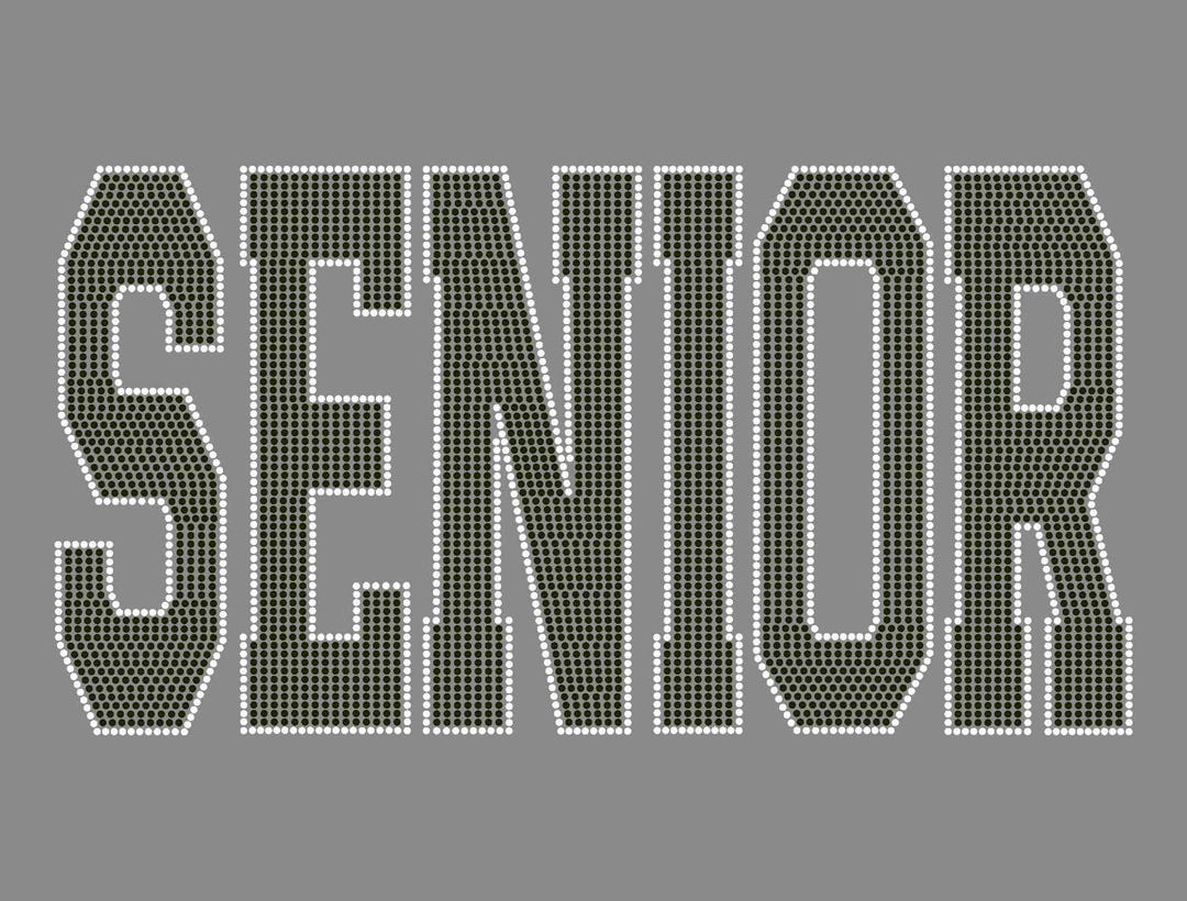Senior 11" Wide 2 Color Spangle Transfer - Etsy
