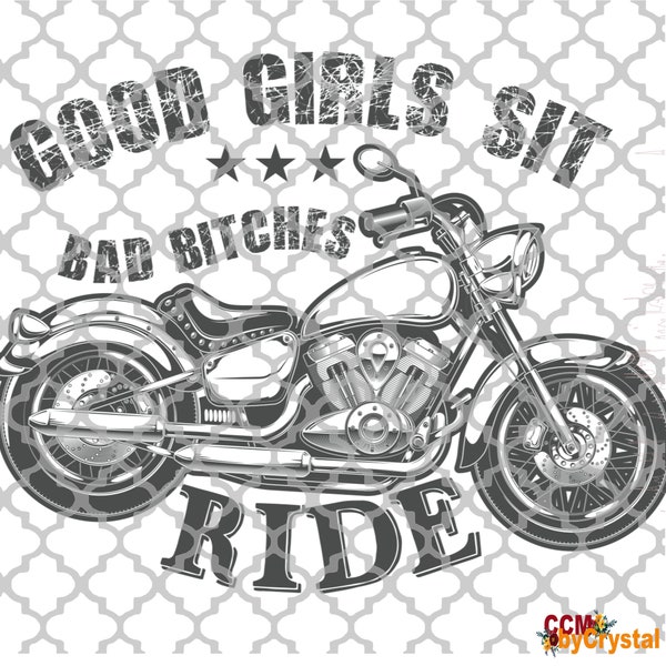 Good Girls Sit Bad Bitches Ride Sticker - Etsy