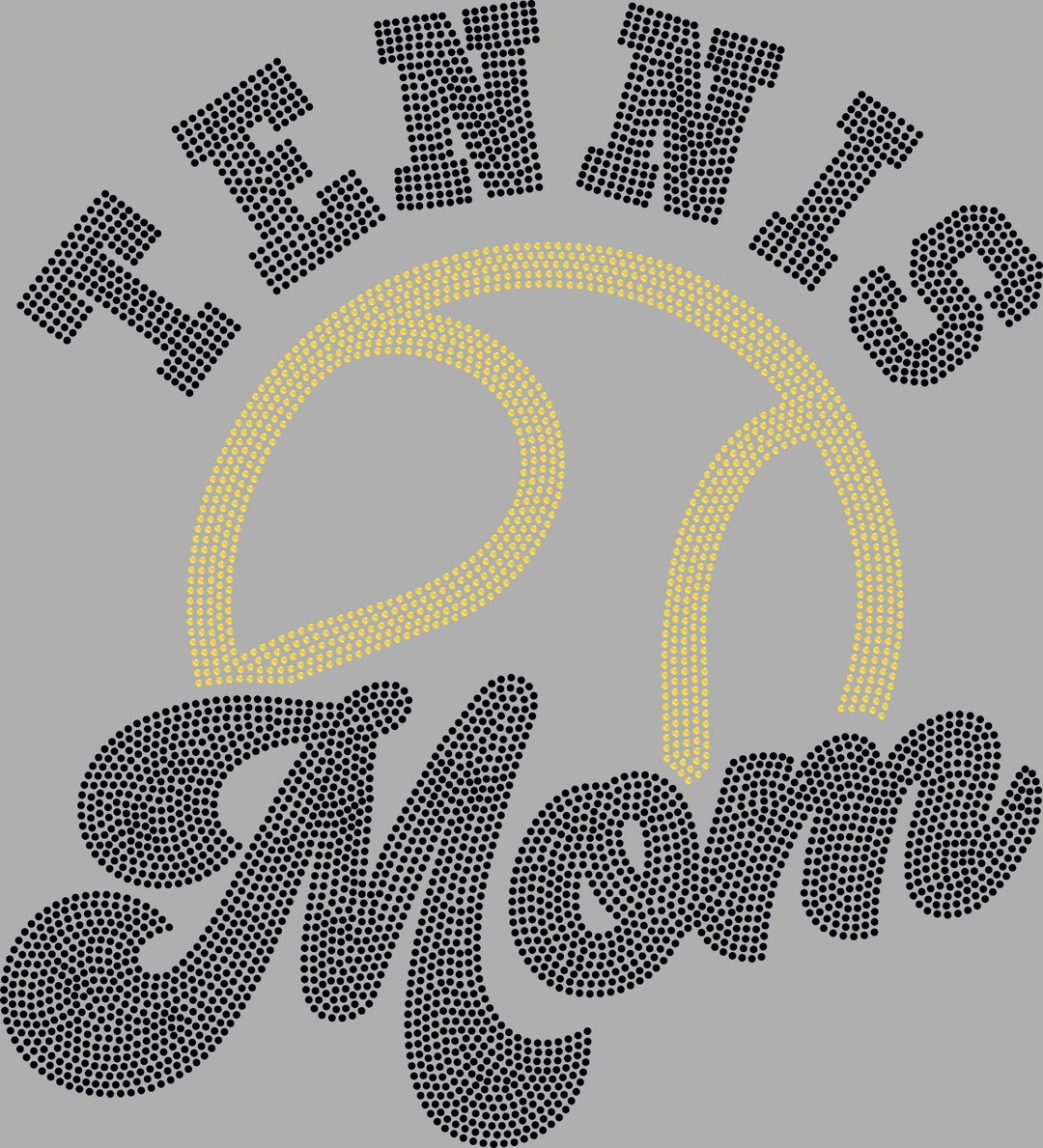 Tennis Mom 11" 2 Color Spangle Transfer - Etsy