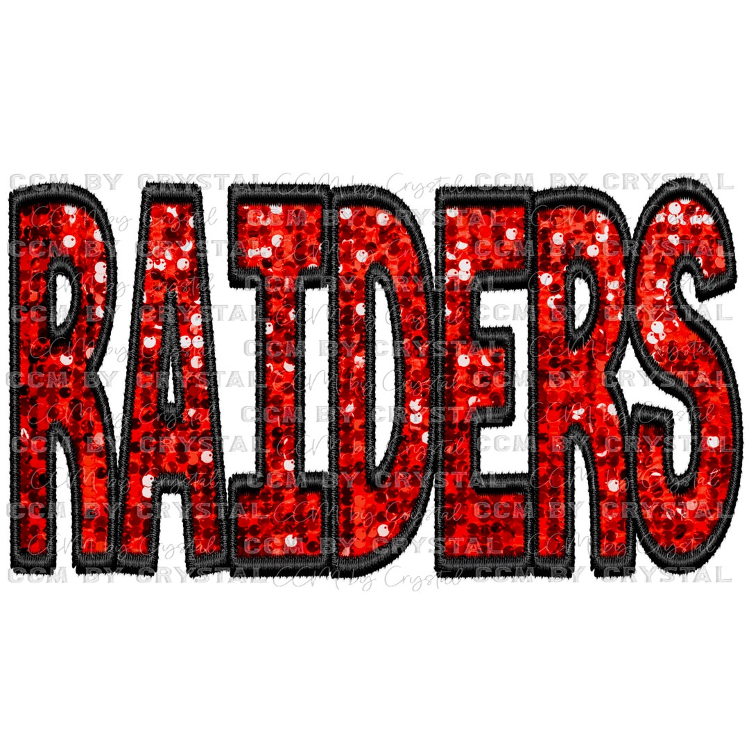 Raiders Faux Embroidery Faux Sequins PNG Digital Download ONLY - Etsy