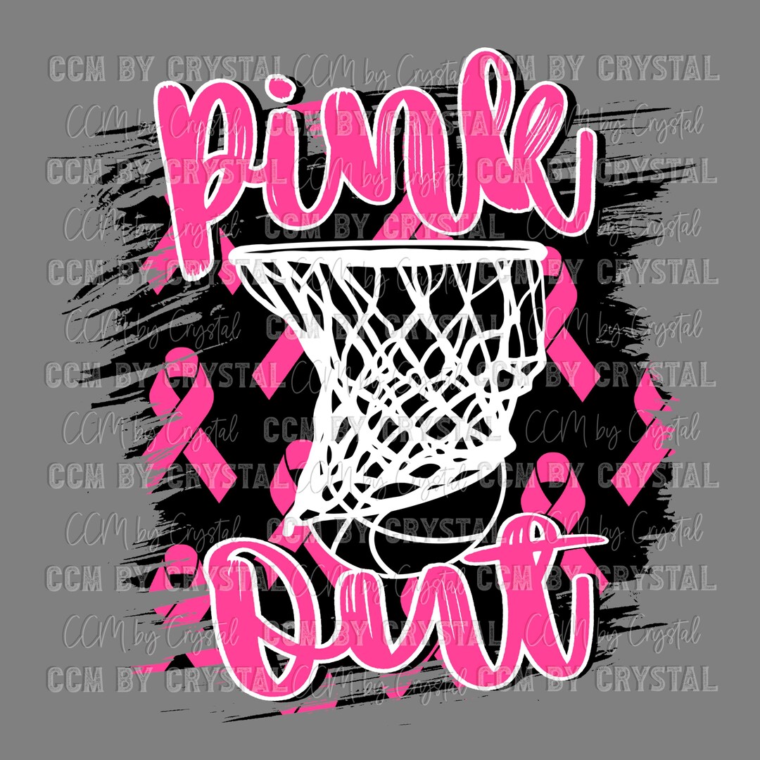 Pink Out Basketball Ready to Press Transfer DTF Transfers Sublimation ...