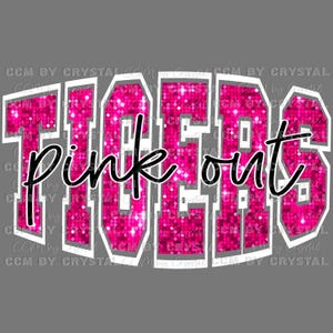 Tigers Pink Out Mascot PNG Digital Download ONLY - Etsy