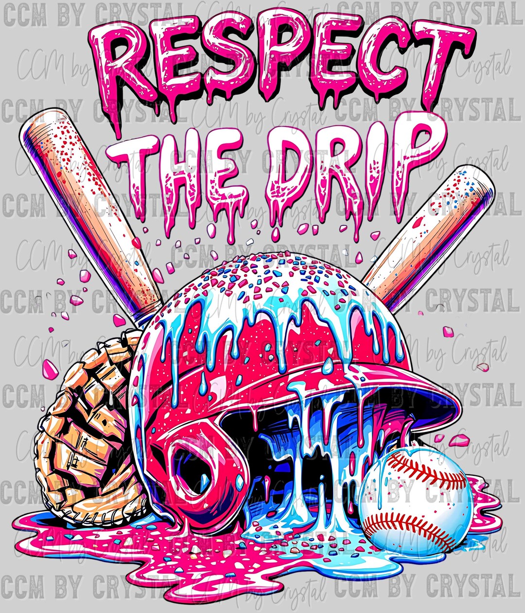 Respect the Drip Baseball Ready to Press Transfer Direct to Film DTF ...