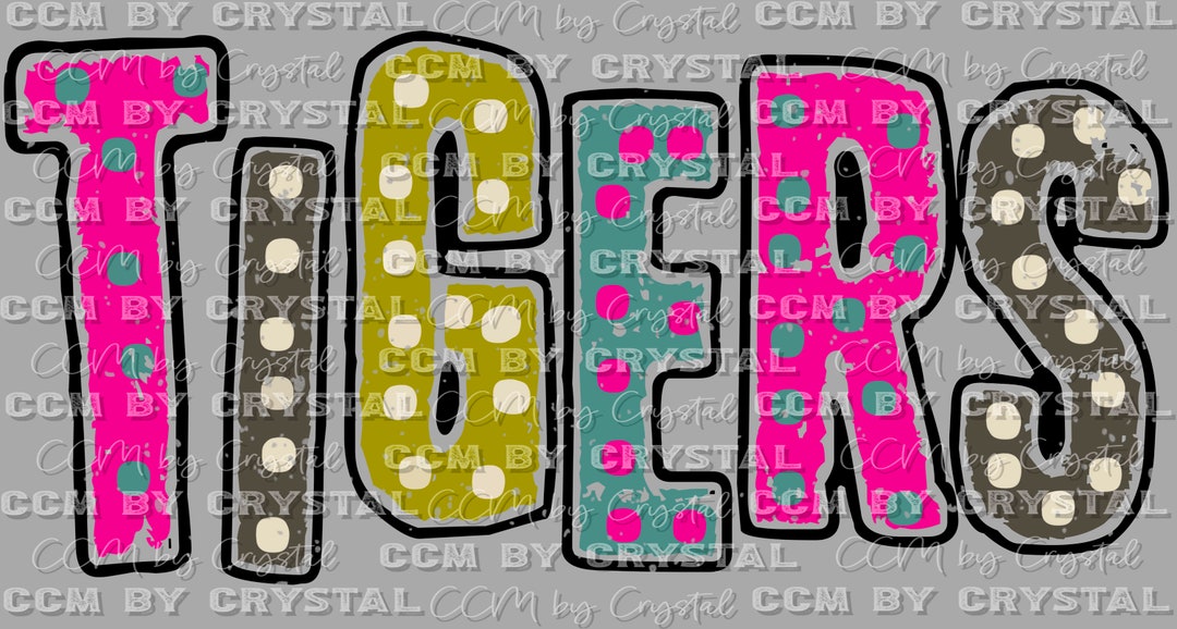 Tigers Mascot Ready to Press Transfer Direct to Film DTF Transfers ...