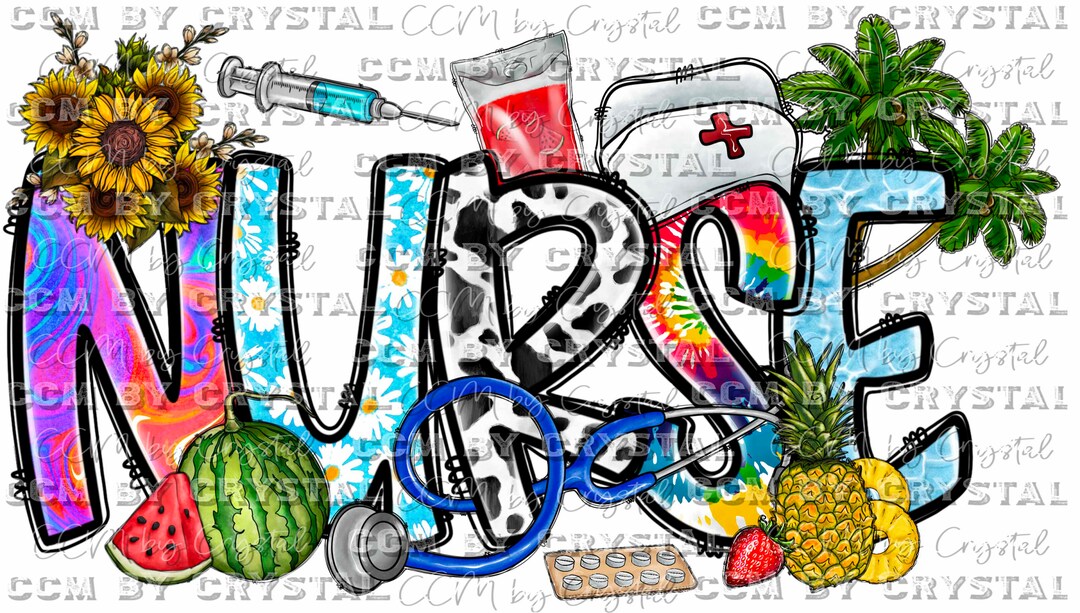 Nurse Summer Ready to Press Transfer Direct to Film DTF Transfers ...