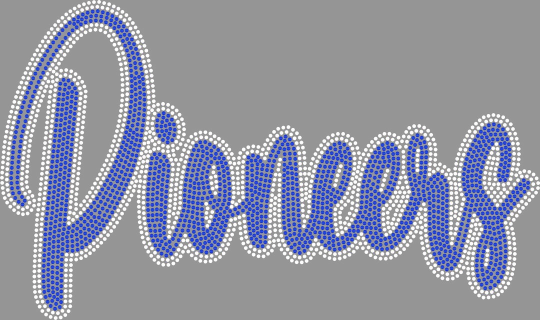 Pioneers Script Cursive 11" Wide 2 Color Spangle Transfer - Etsy