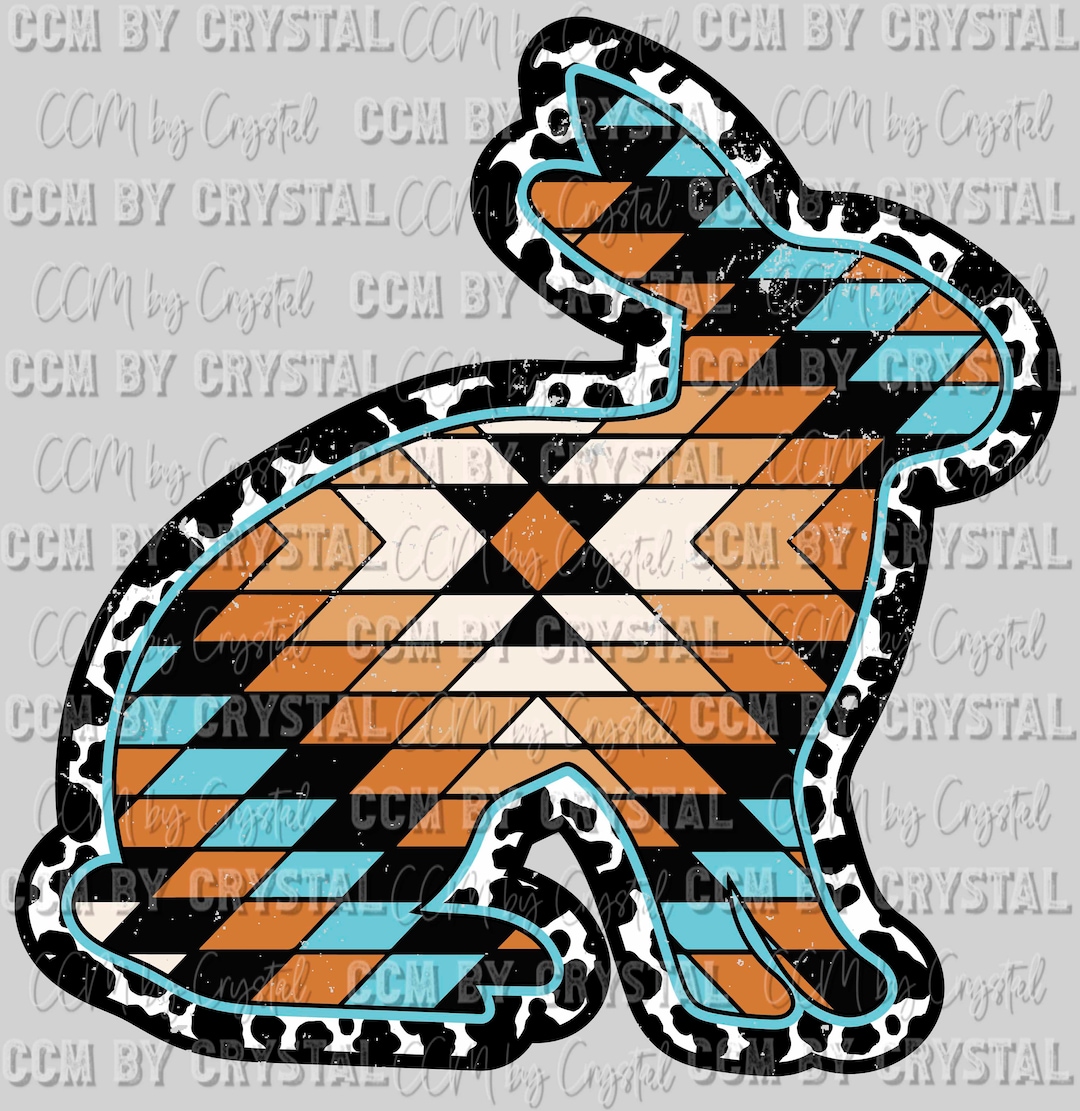 Distressed Aztec Show Rabbit Stock Show Rodeo Fair Ready to Press ...