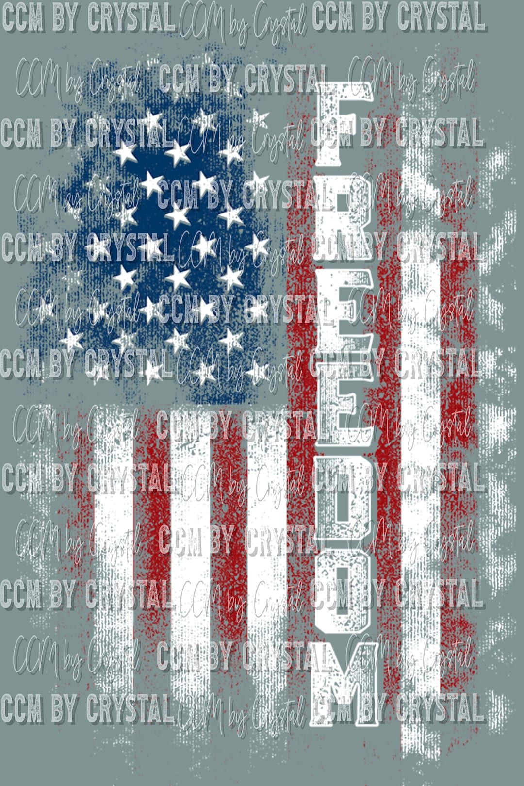 Freedom Flag White Ready to Press DTF (direct to Film) Transfer - Etsy