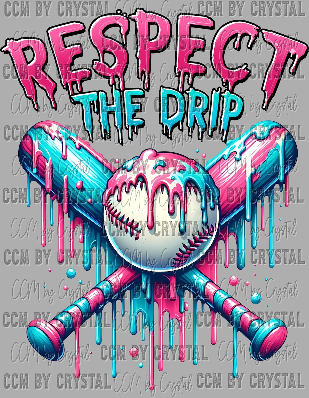 Respect the Drip Baseball Ready to Press Transfer Direct to Film DTF ...