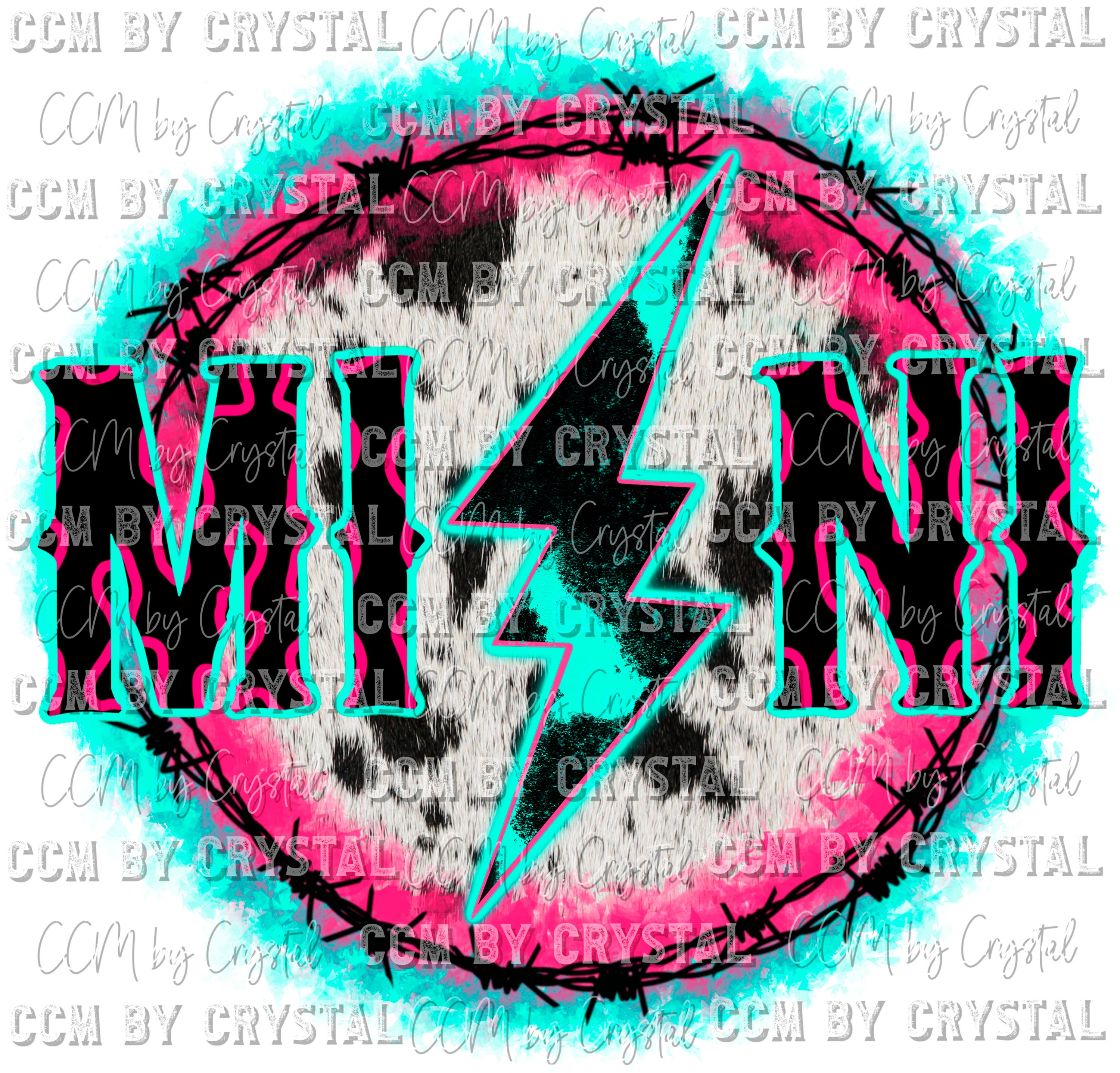 Mini Neon Lightning Ready to Press Transfers Direct to Film Transfers ...