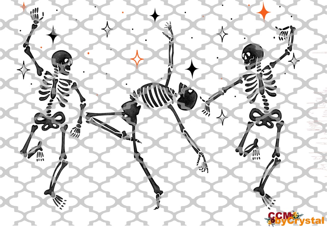Dancing Skeletons Transfer DTF Transfers Sublimation Transfer DTF ...