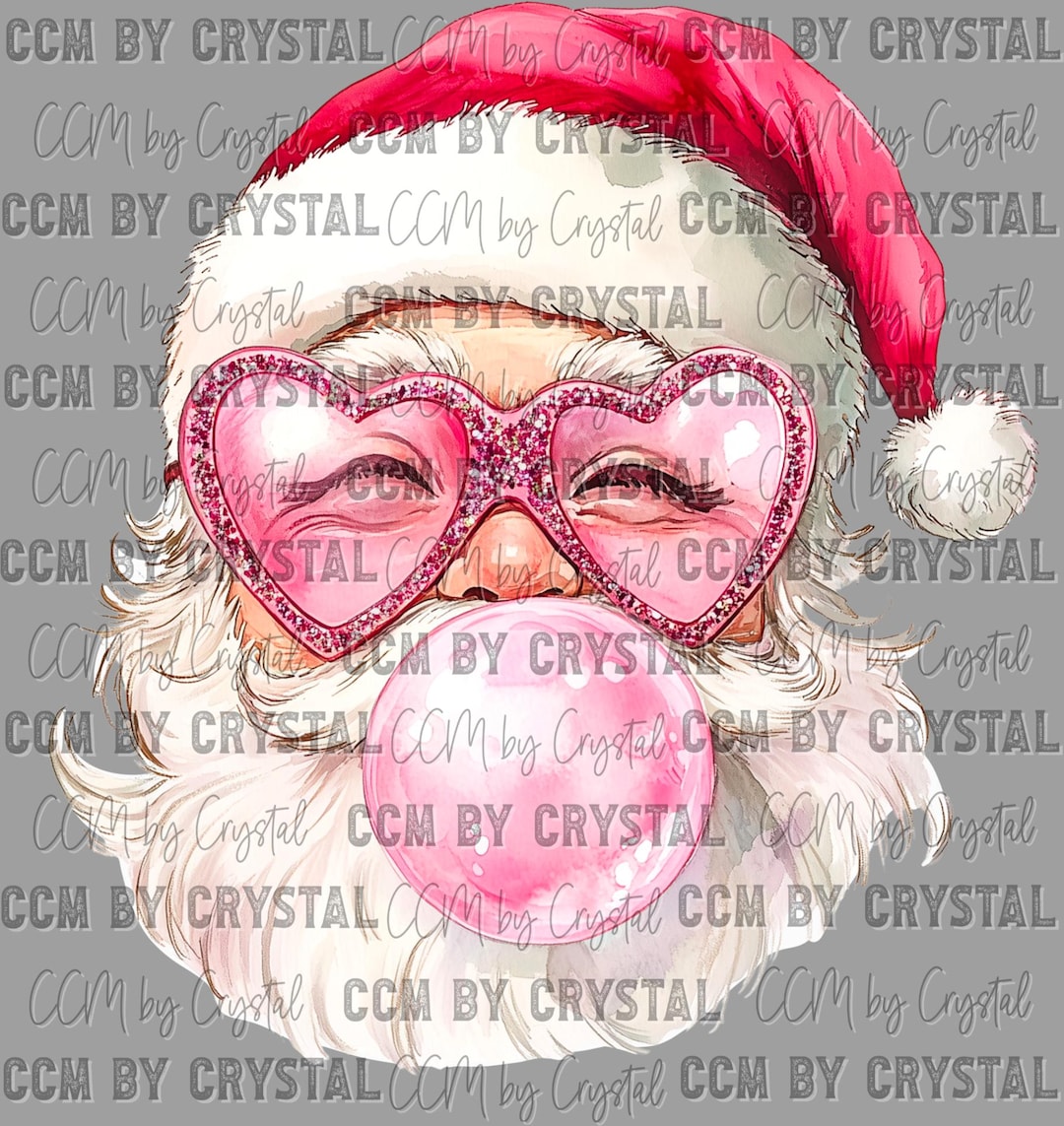 Santa Blowing A Bubble Christmas Ready to Press Transfer Direct to Film ...
