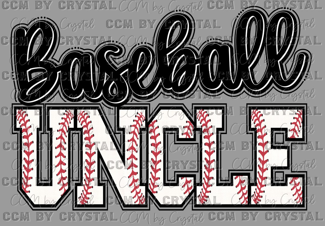 Baseball Uncle Ready to Press Transfer Direct to Film DTF Transfers ...
